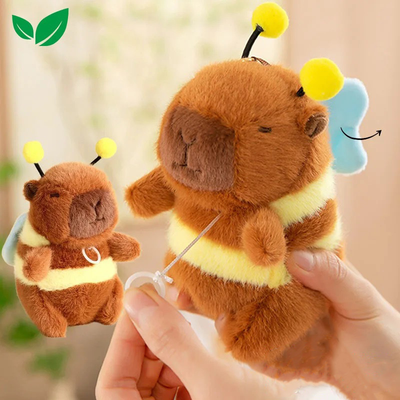 Cute Cartoon Capybara Pendant Capybara Drawing Jitterbug Wings Bee ...