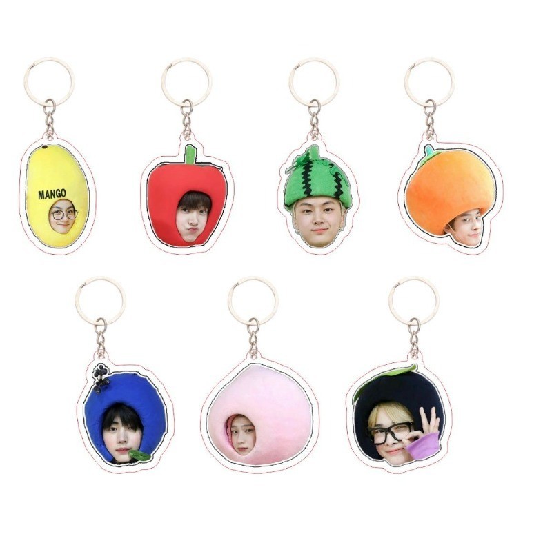 ENHYPEN Keychain Pendant Fruit Head Cover Ring Instagram Peripheral ...