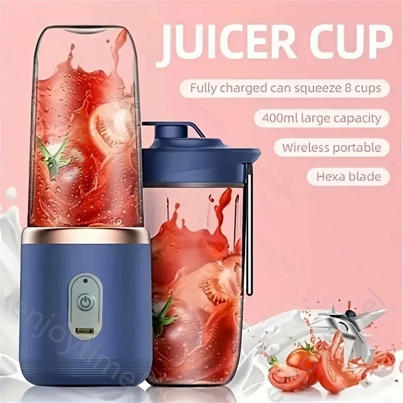 Double Cup Multifunction Usb Fruit Mixers Juicers Portable Electric ...