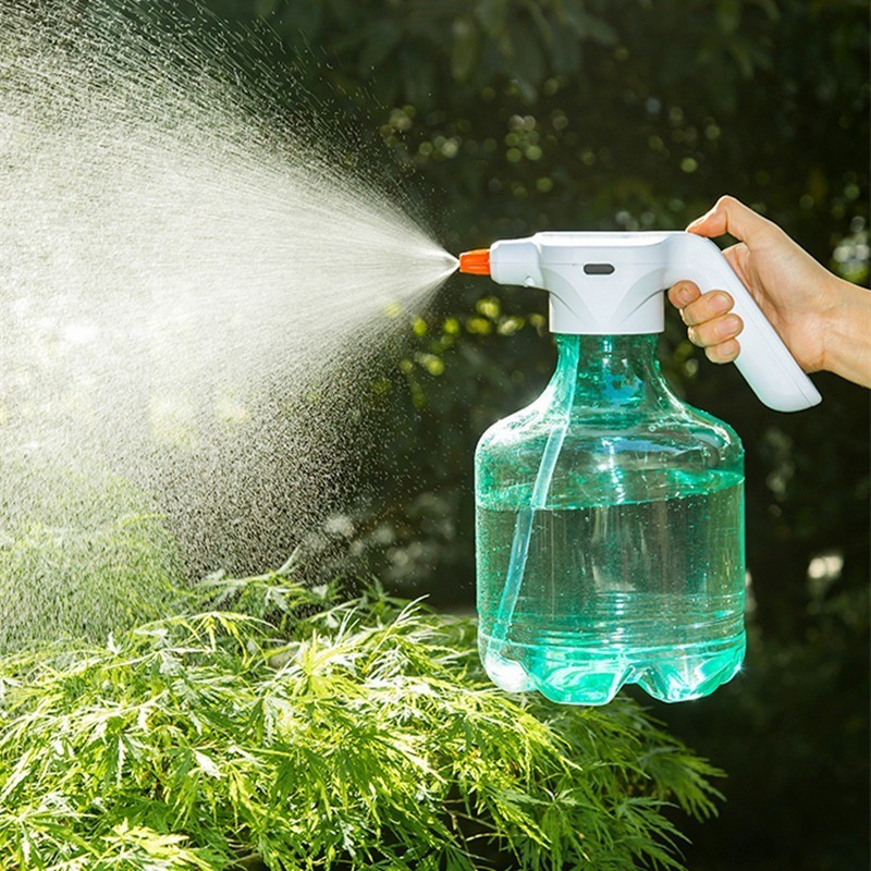 3L Electric Watering Can Gardening Watering Can Transparent Sprayer ...