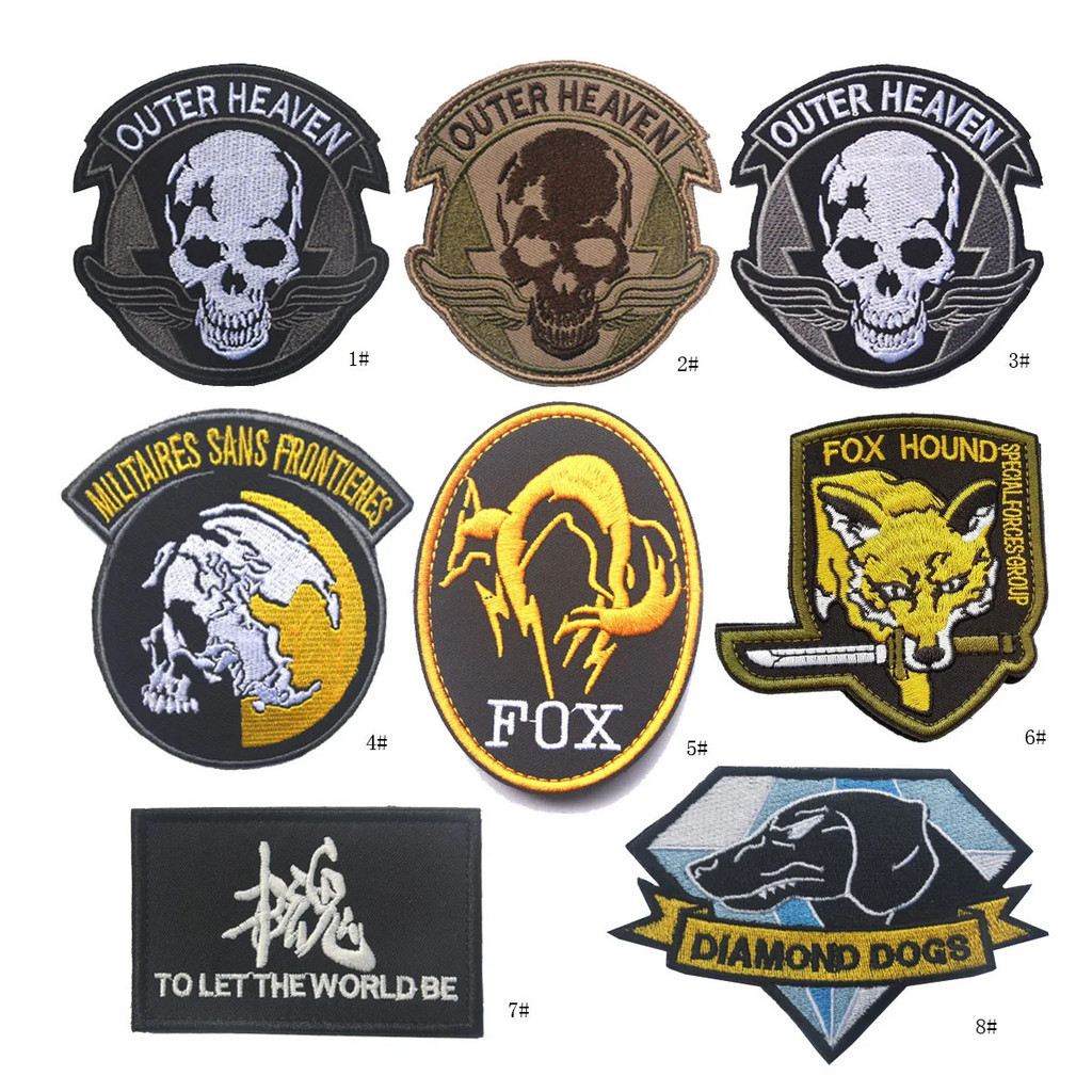 100% Embroidery Peace Walker Insignia Alloy Gear MGS OUTER HEAVEN ...