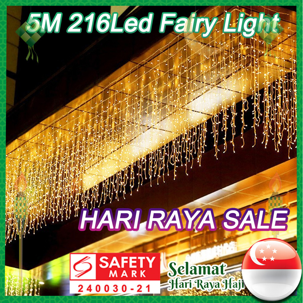 5Meter 256LED Lampu raya Remote Control Fairy lights 5M Outdoor ...