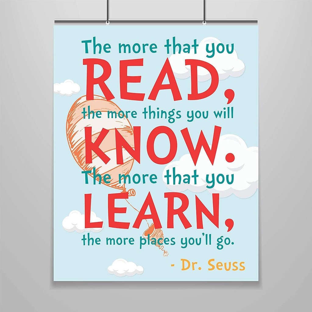 Hootest Poster Dr Seuss Quote Poster Oh The Places You’ll Go Laminate ...