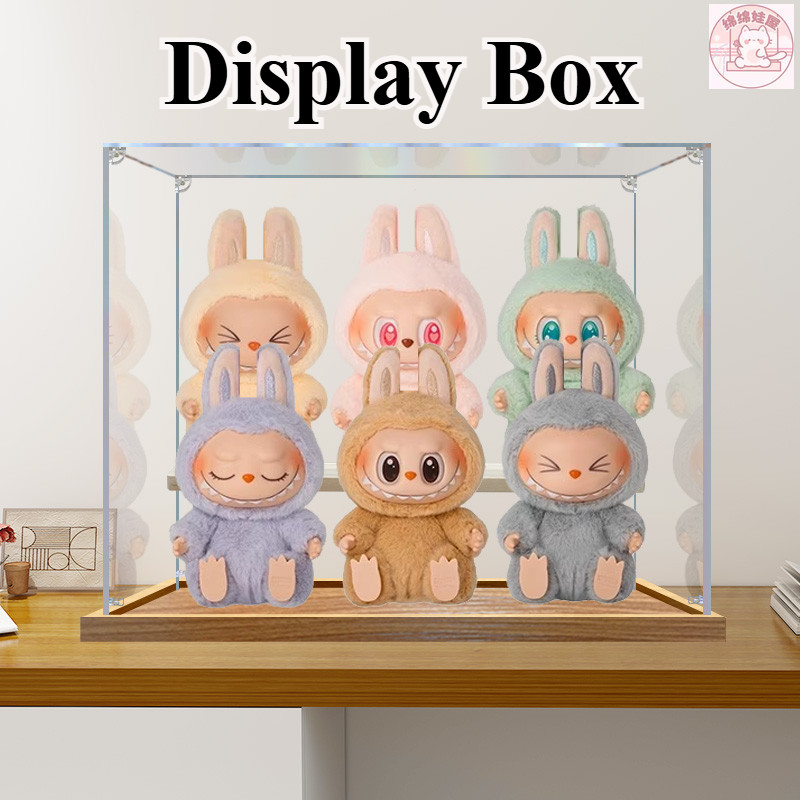 Acrylic Display Case POPMART LABUBU Dustproof Doll Storage Display Case ...