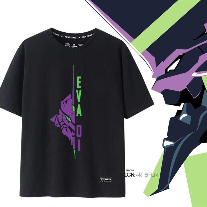 2025 New Style EVA Evangelion EVA-01 No. 1 Machine No. 2 Anime T-Shirt ...