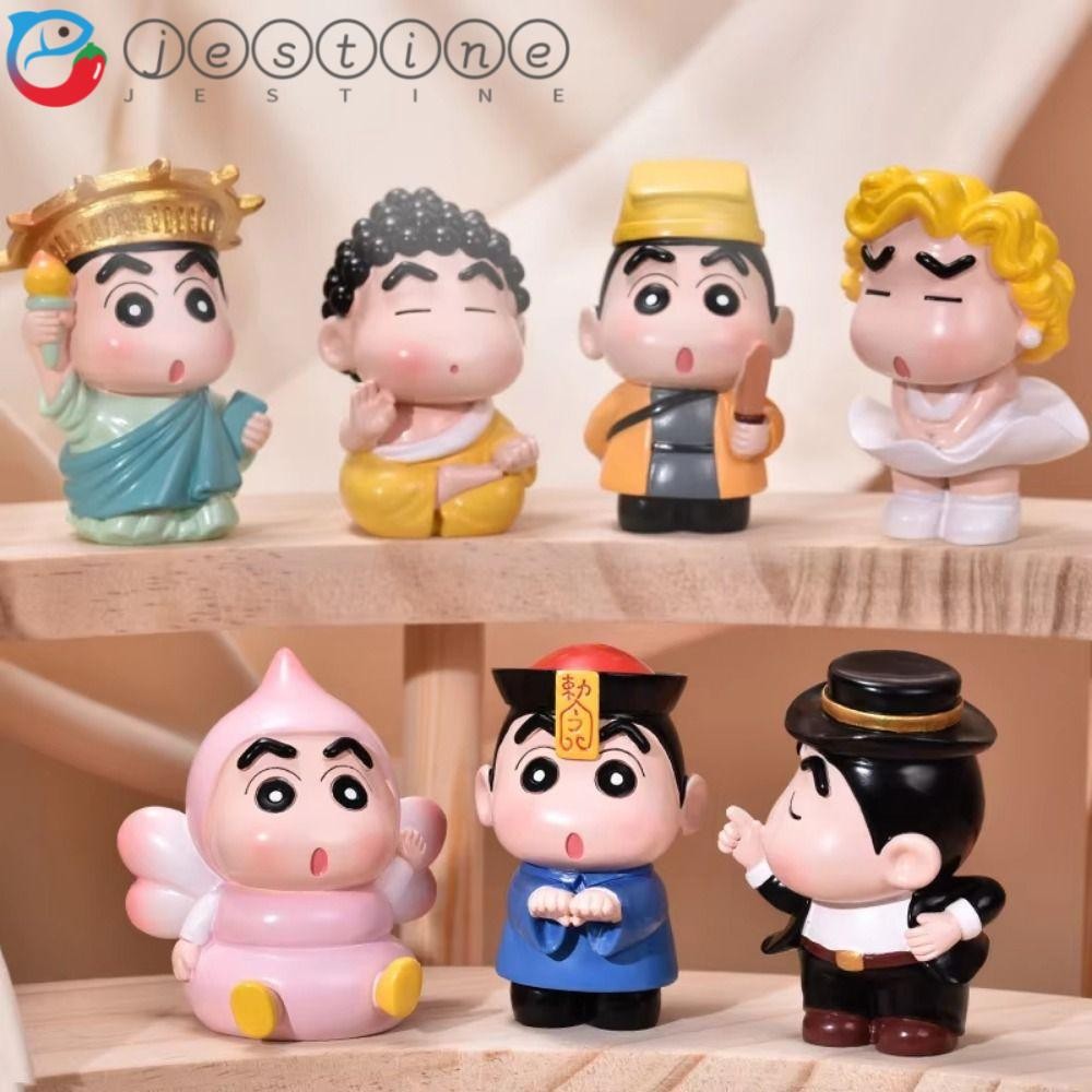 JESTINE Crayon Shin-Chan Figure, Cos Lord Buddha PVC Statue Shinnosuke ...