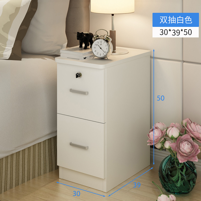 Ultra-narrow bedside table 20-25-30-35cm Bedside cabinet Simple Modern ...