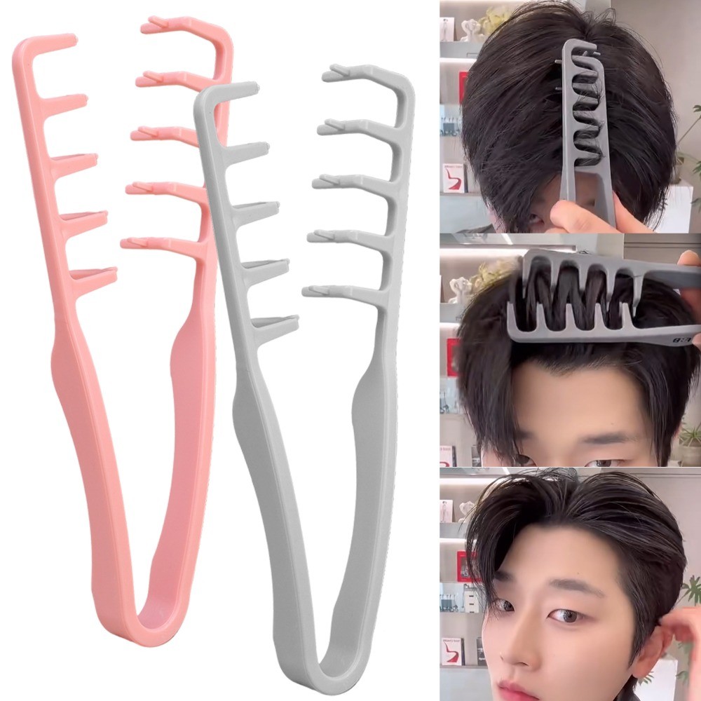 Korea Volumizing Wide-Tooth Hair Styling Comb Fluffy Texture for Men ...