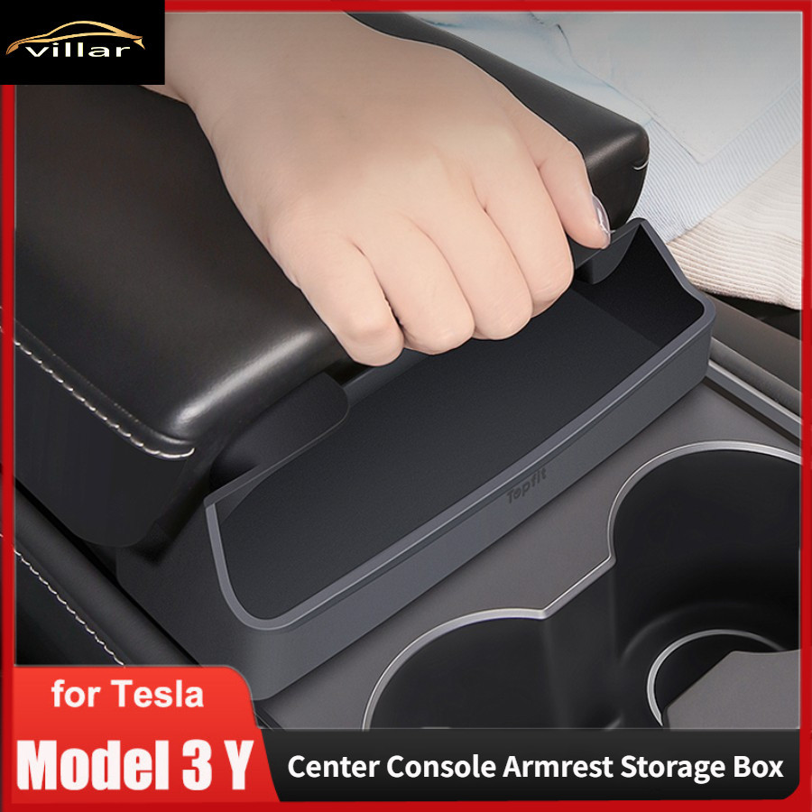 Tesla Model Y 3 Center Console Armrest Storage Box | Shopee Singapore