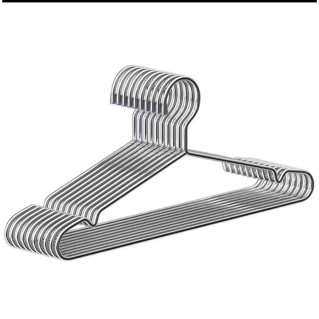 304 Stainless Steel Strong Wire Metal Hangers Heavy Duty Clothes Hanger ...