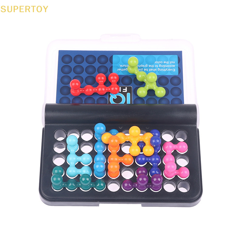 SUPERTOY 120 Challenges IQ 3D Puzzle Classic Puzzle Pyramid Plate ...