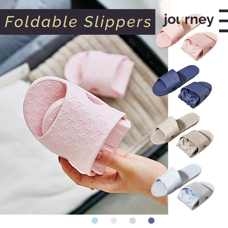 100g Foldable Travel Slippers Premium Quality Hotel Folding Airplane ...