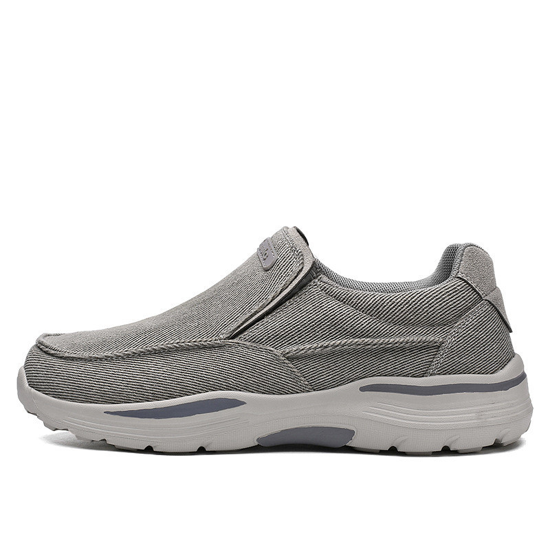 canles deklan Men's Canvas Shoes Plus Size, Casual Slip-On Thick-Soled ...