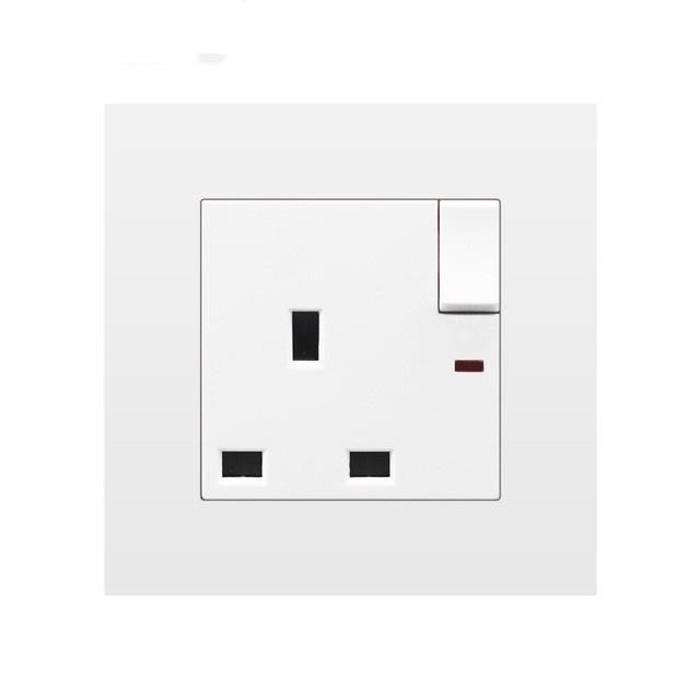 SRAN wall socket 3 pin socket 13amp wall socket 250V,plastic panel ...