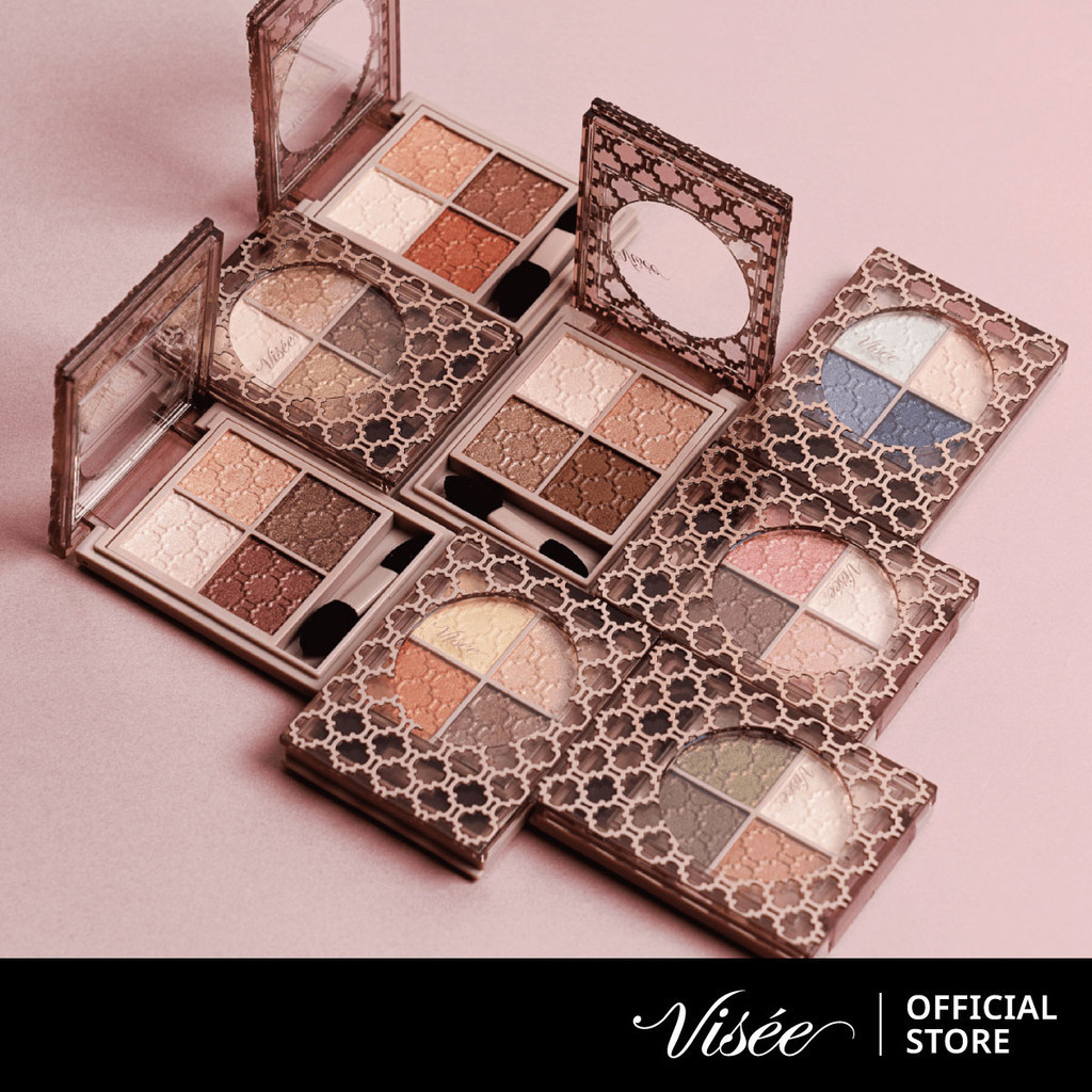 Visee Glossy Rich Eyes N | Eyeshadow Makeup | Shopee Singapore