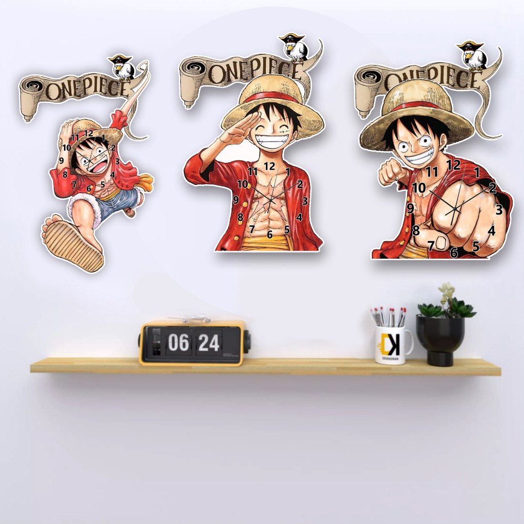 HIASAN DINDING Karimika Unique Wall Clock Aesthetic LED Home Decor Room ...