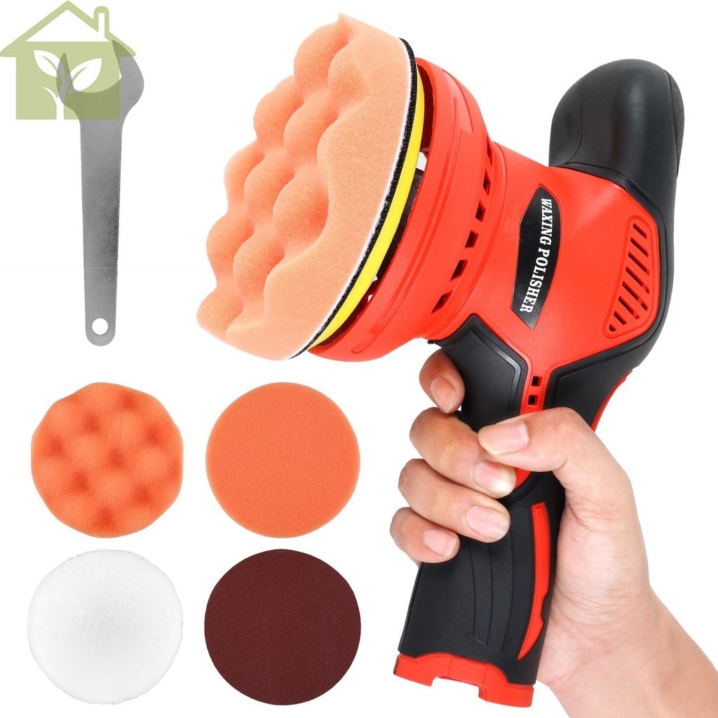 Car Polisher Set Cordless Rechargeable Portable Car Buffer 2500-5000RPM ...