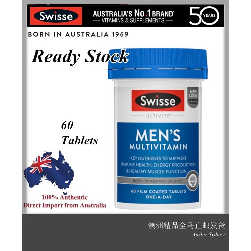 Swisse Men's Ultivite Multivitamin ( 60 Tablets ) | Shopee Singapore