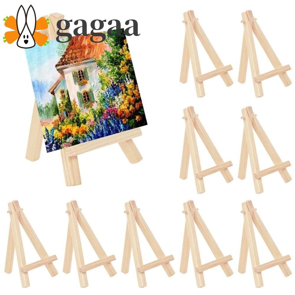 GAGAA Wood Mini Easel, Small Portable Triangle Display Stand, Stand ...