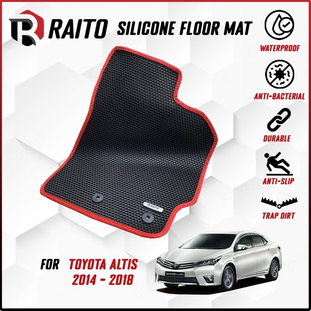 RAITO MAT Toyota Corolla Altis 2014 - 2018 Car Floor Mat Carpet ...