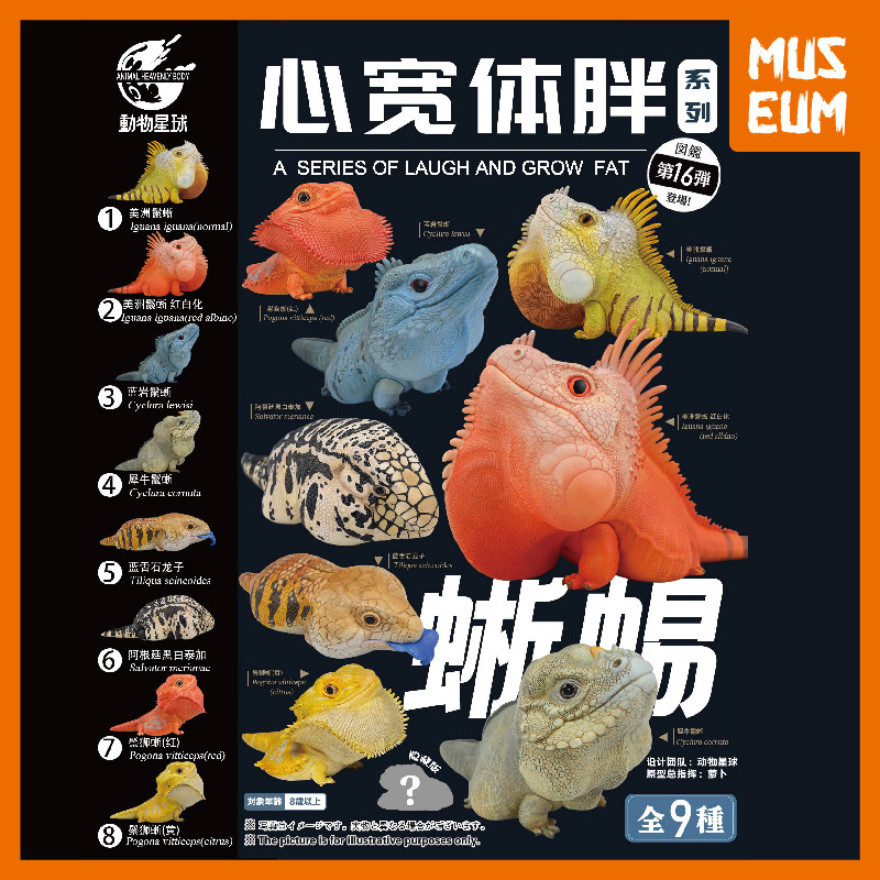 Animal Planet Heart Wide Body Fat Series16Bomb Lizard Iguana Bearded ...