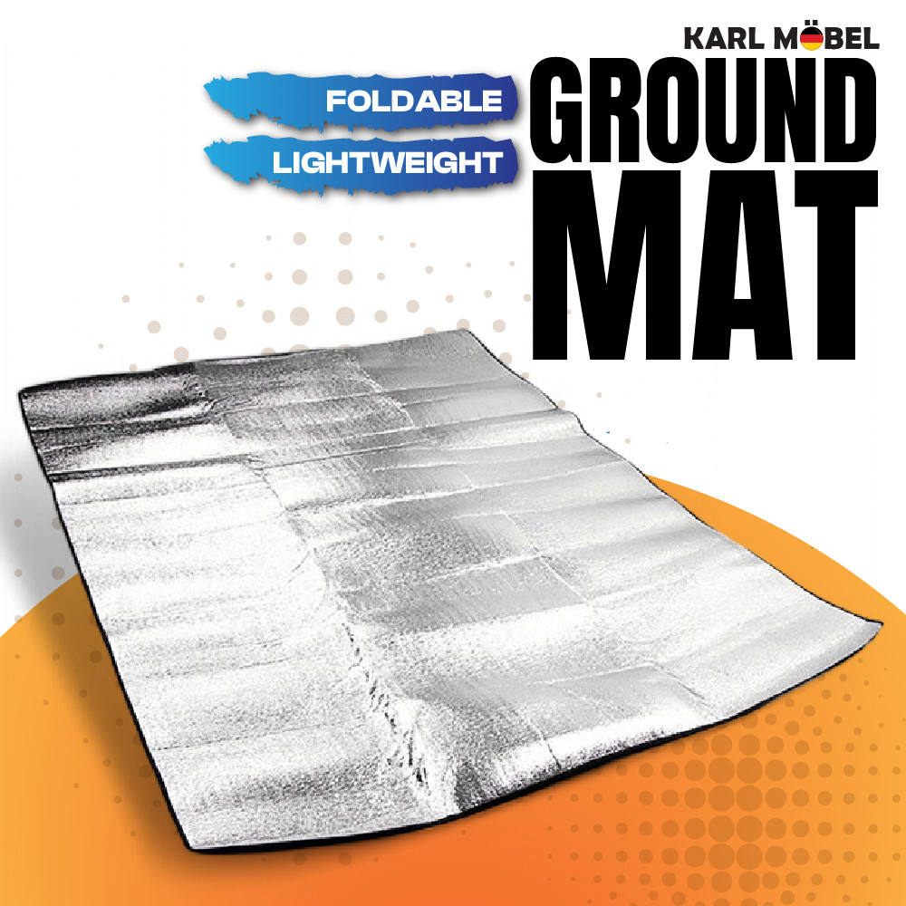 Ground Mat Camping Sheet Waterproof Double Sided Aluminium Foil Outdoor ...