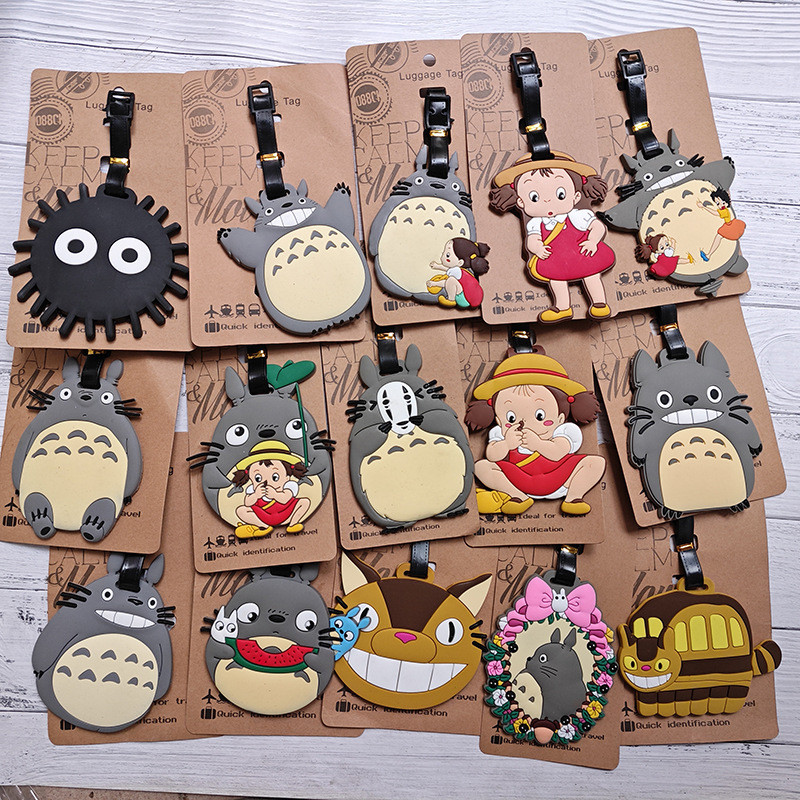 Anime Cartoon Luggage Tag My Neighbor Totoro Coal Ball Spirited Away ...