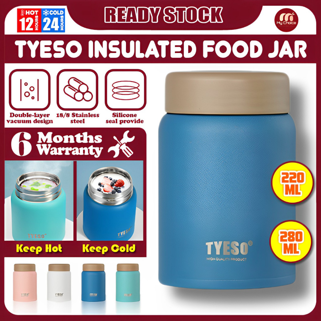 TYESO Modern Food Jar 220ml/280ml Food-grade Stewed Pot Heat ...