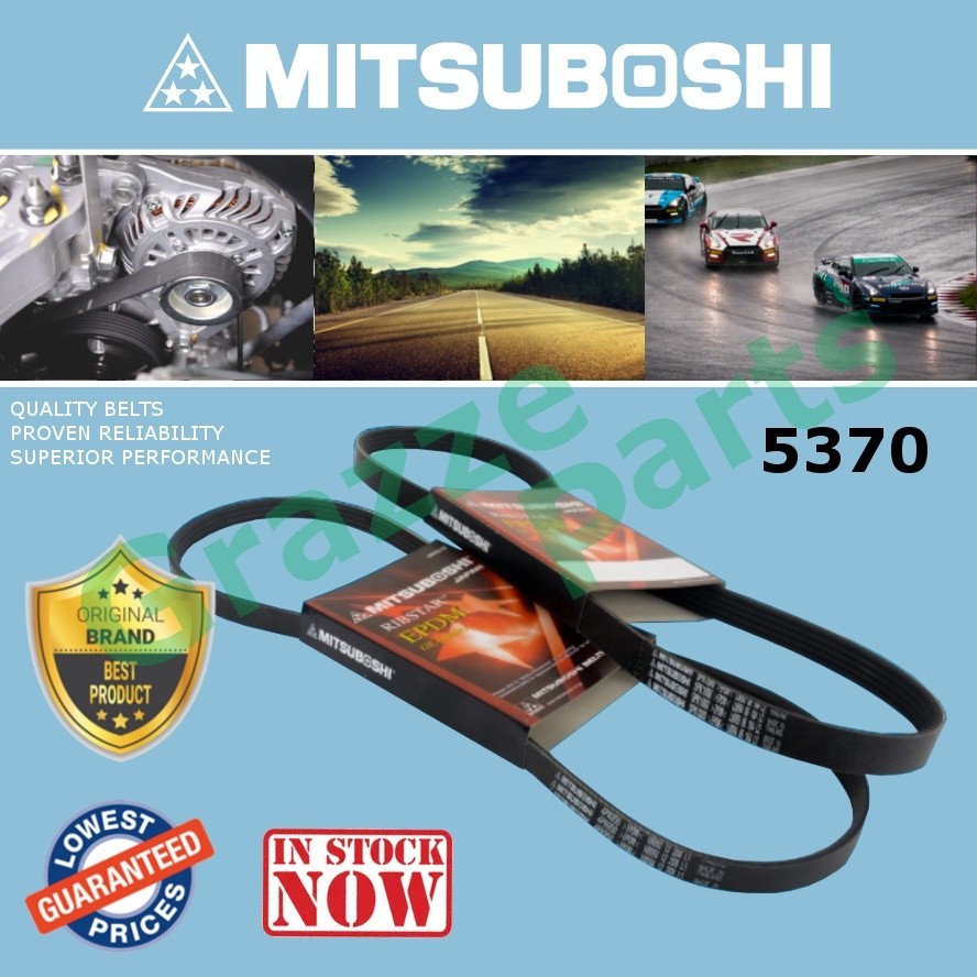 Mitsuboshi V Fan Belt 5370 for Air Cond / Alternator / Power Steering ...