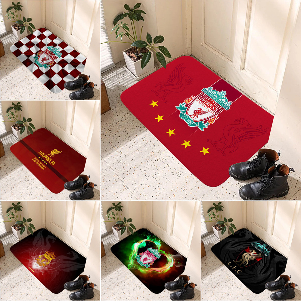 Liverpool FC Logo Door Mat Slip-resistant Rugs Pad Bathroom Shower Bath ...