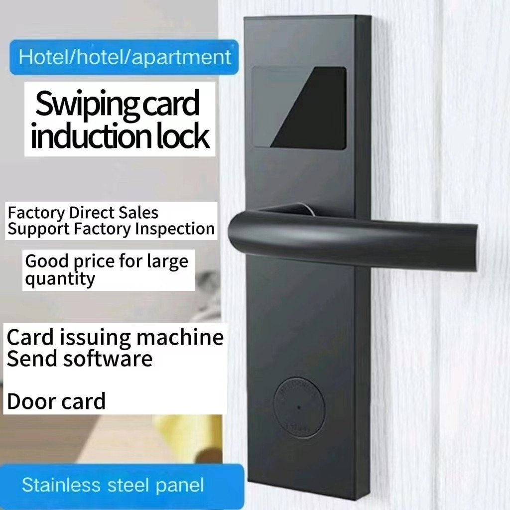Digital Door Lock Dormitory Door Smart Lock Magnetic Card Room Door Lock Safety Door Lock ...
