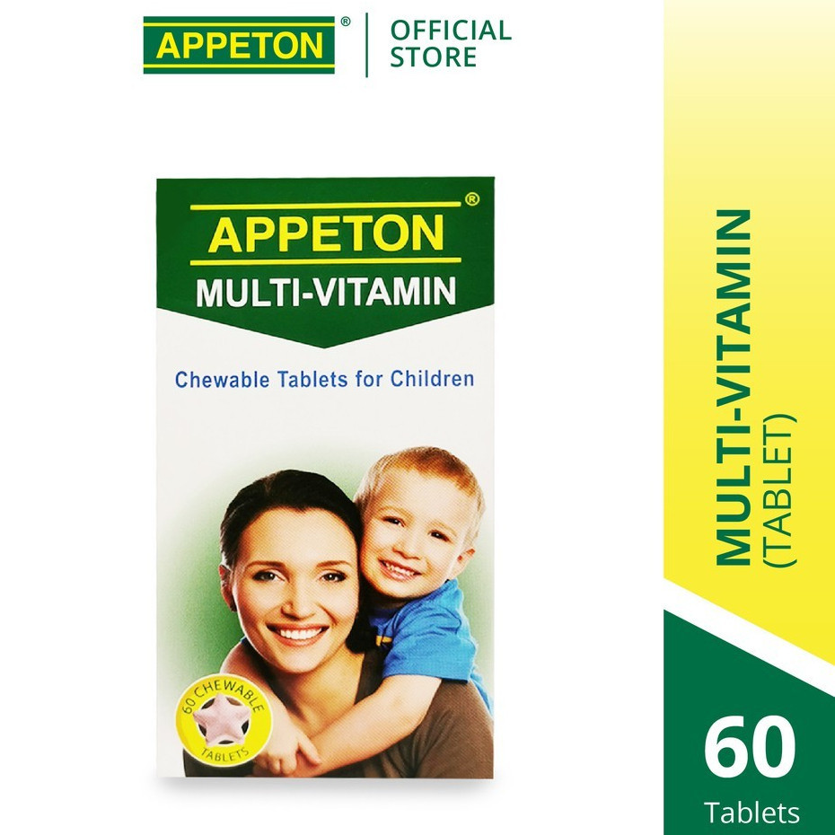 Appeton Multi-Vitamin Chewable Tablets For Children ( 60 Tablets ...
