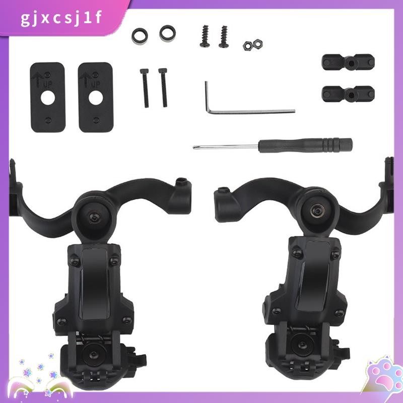 Tactical Headset Holder -Mounted Parts Rail Adaptor Kit Adjustable Pickup Noise Canceling Holder ...