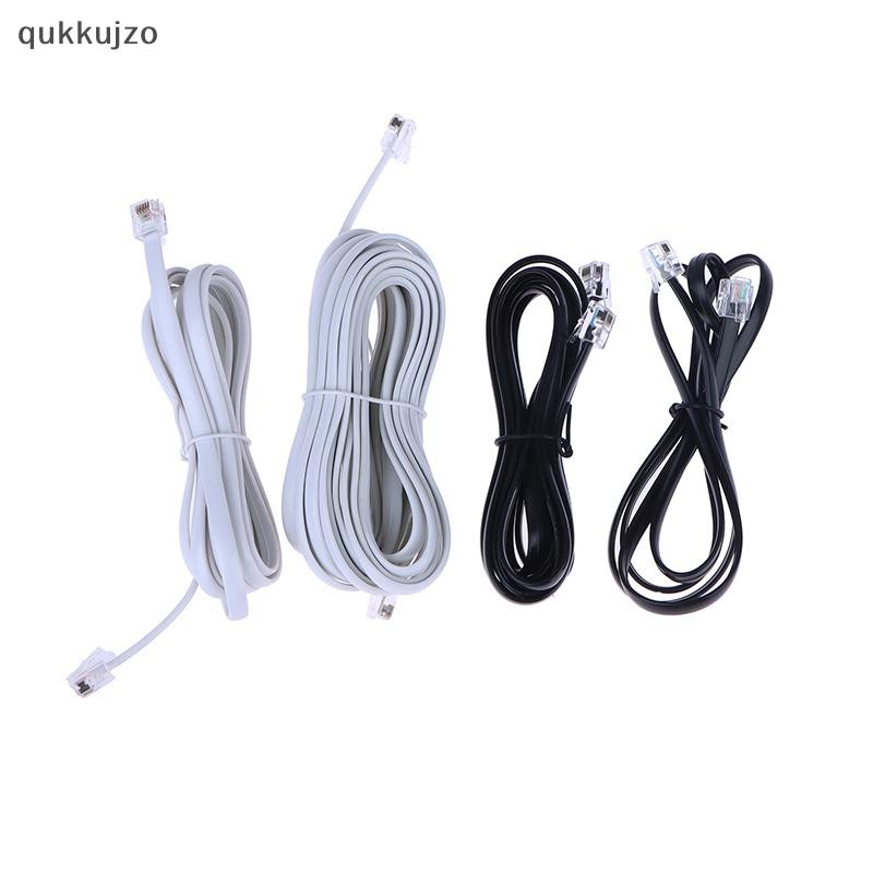[QUK] RJ12 6P6C 1/2/3/5m Data Cable, Male To Male Modular Data Cord ...