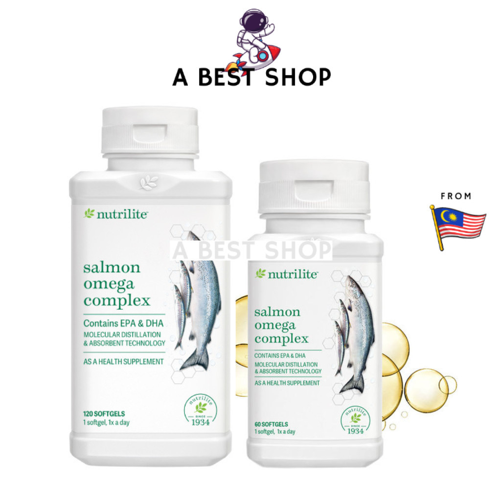 Exp 03/26 NUTRILITE Salmon Complex 3 60sg 120sg remove code | Shopee ...