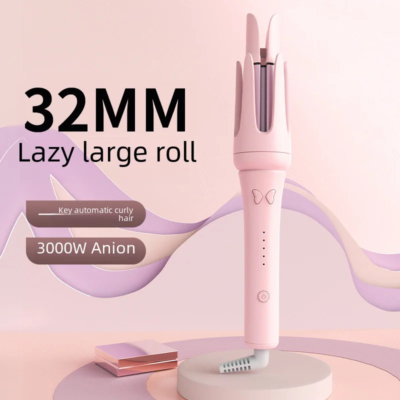 Automatic Curling Iron Double Groove Wave Curl Electric Hair Curler Non ...