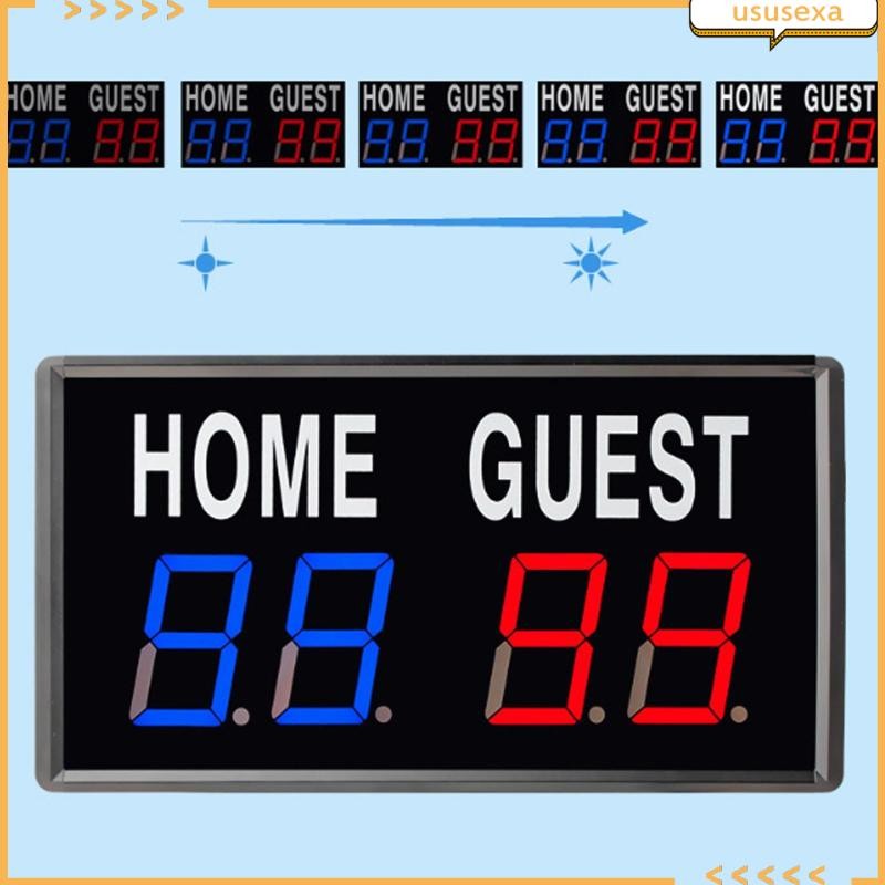 [Ususexa] 4 Digit LED Display Electronic Digital Scoreboard for Sports ...