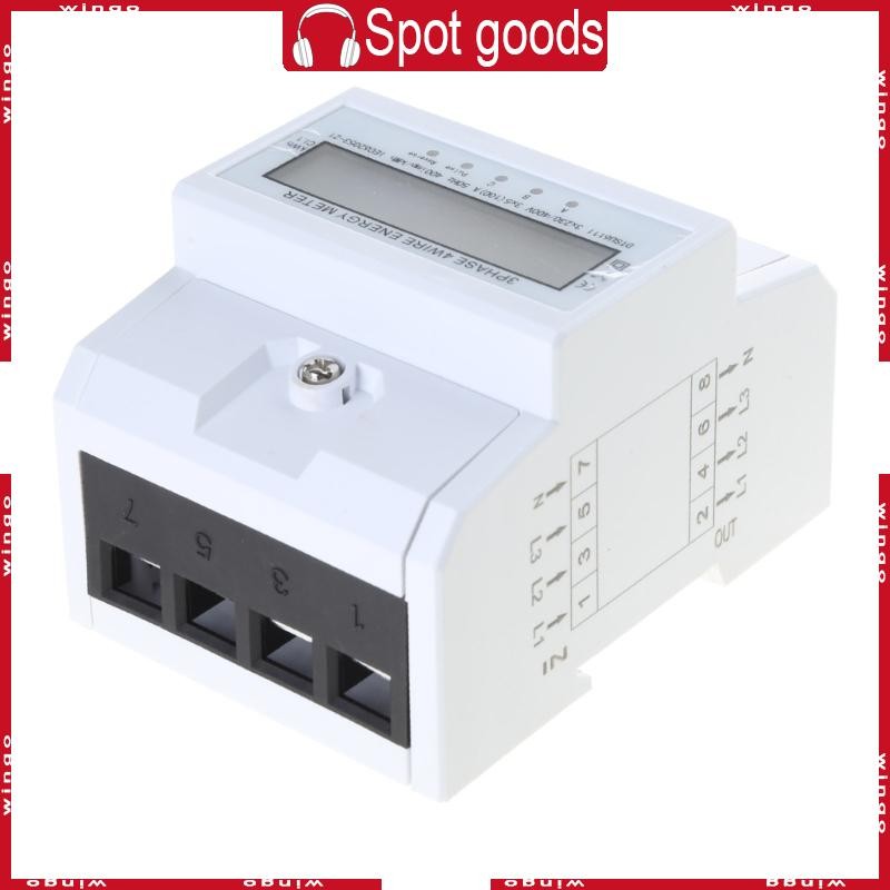 WIN Electricity Meter 3 Phases 4 Wire Energy Meter DIN Rail ...