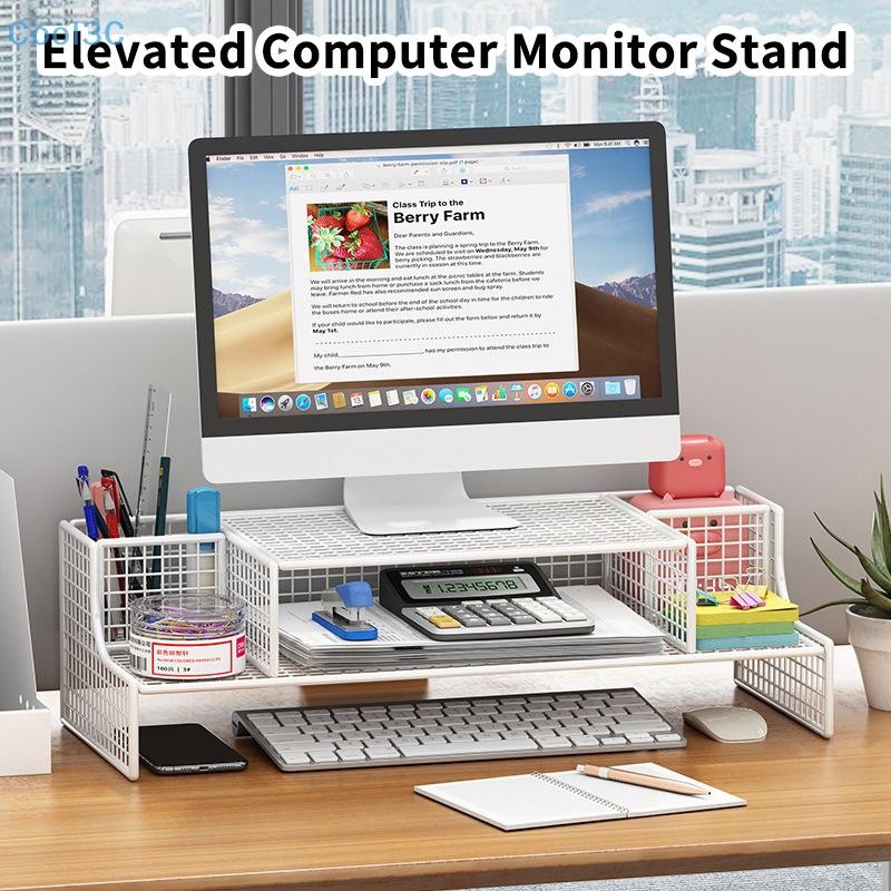 Cool3C Computer Monitor Stand Elevated Hollow Cooling Laptop Rack ...