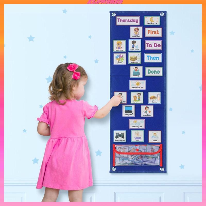 [Kloware2] Behavioral Charts Weekly Progress Chart Routine Cards Sturdy ...