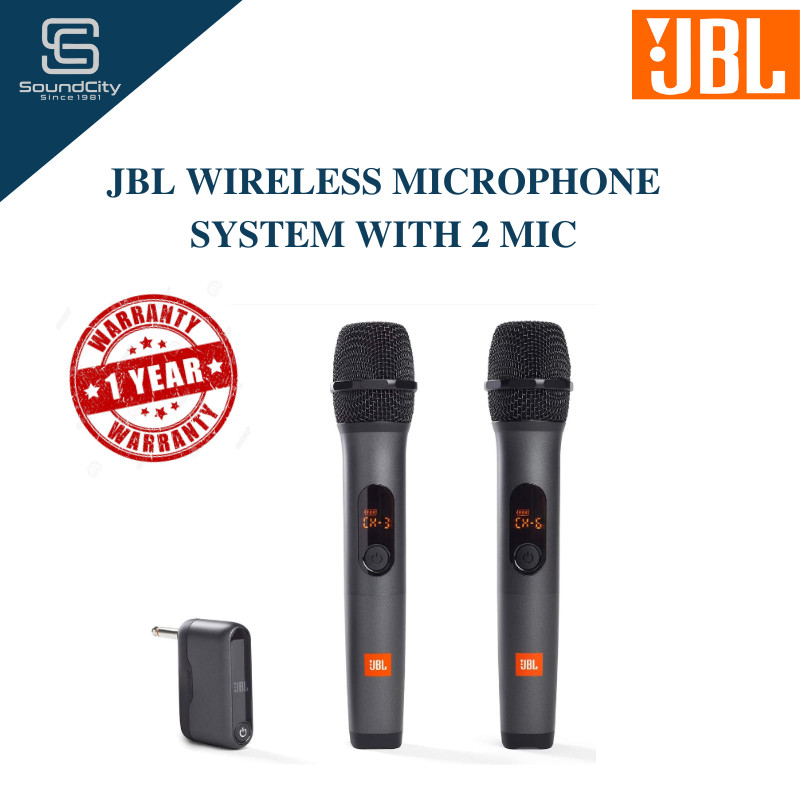 JBL Wireless Microphone JBL PartyBox Wireless MIC UHF Microphone System ...