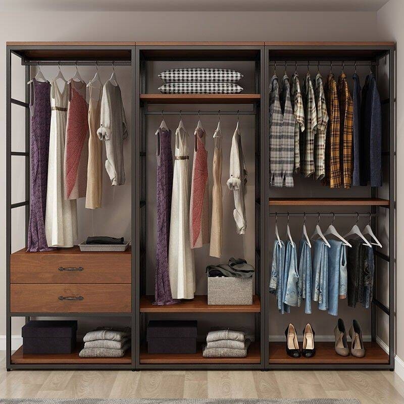 Rack Hanger Wardrobe Clothes Yang1 Rack Floor Standing Household ...