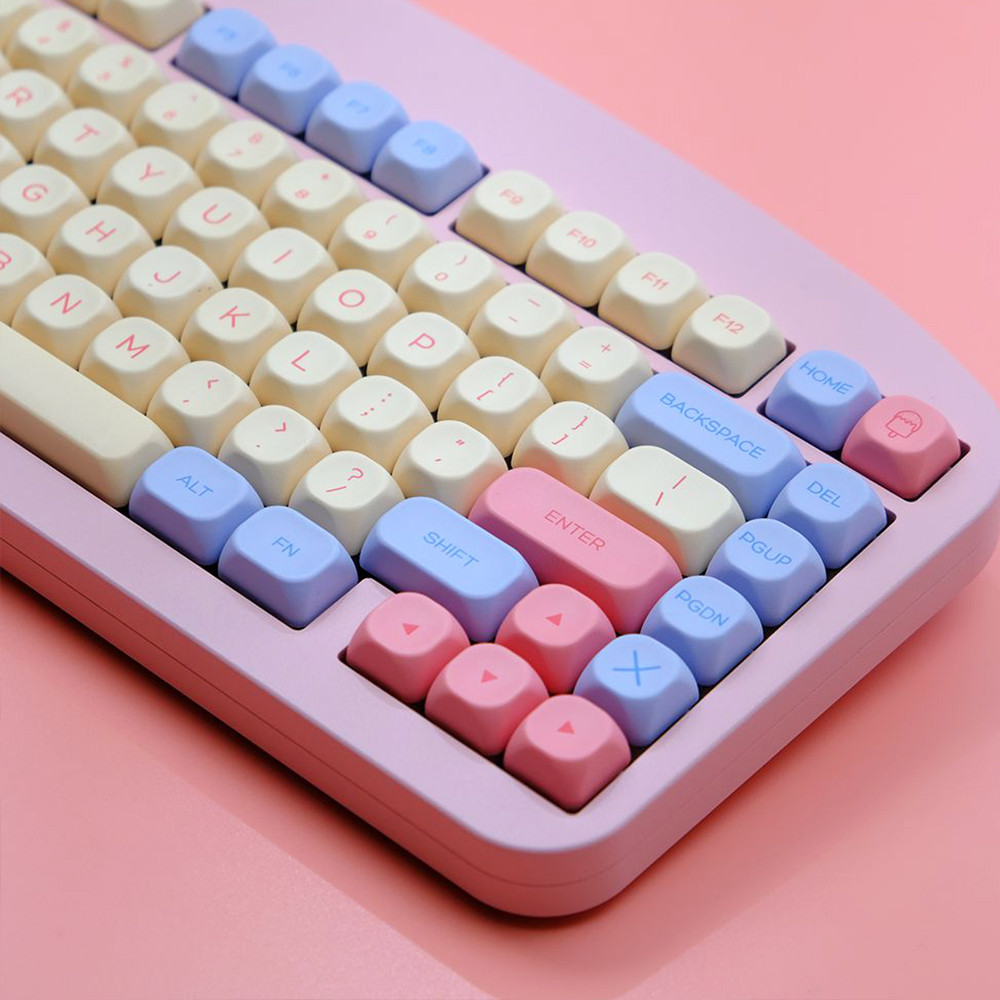 Marshmallow Keycaps 140keys/set PBT MOA Profile Custom Keycaps for ...