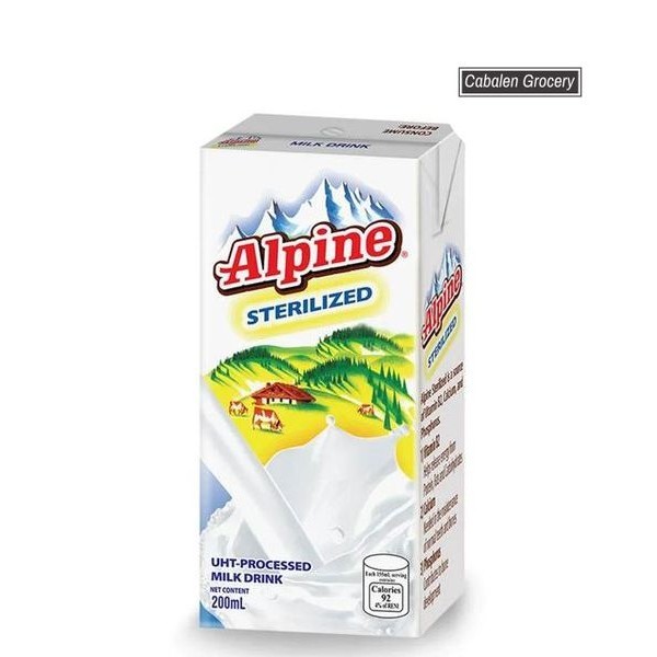 Alpine Sterilized Milk 200ml | Shopee Singapore