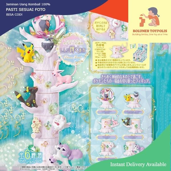 Pokemon Forest 6 Case Stackable Tree Figure Set of 6 Figures Pokemon ...