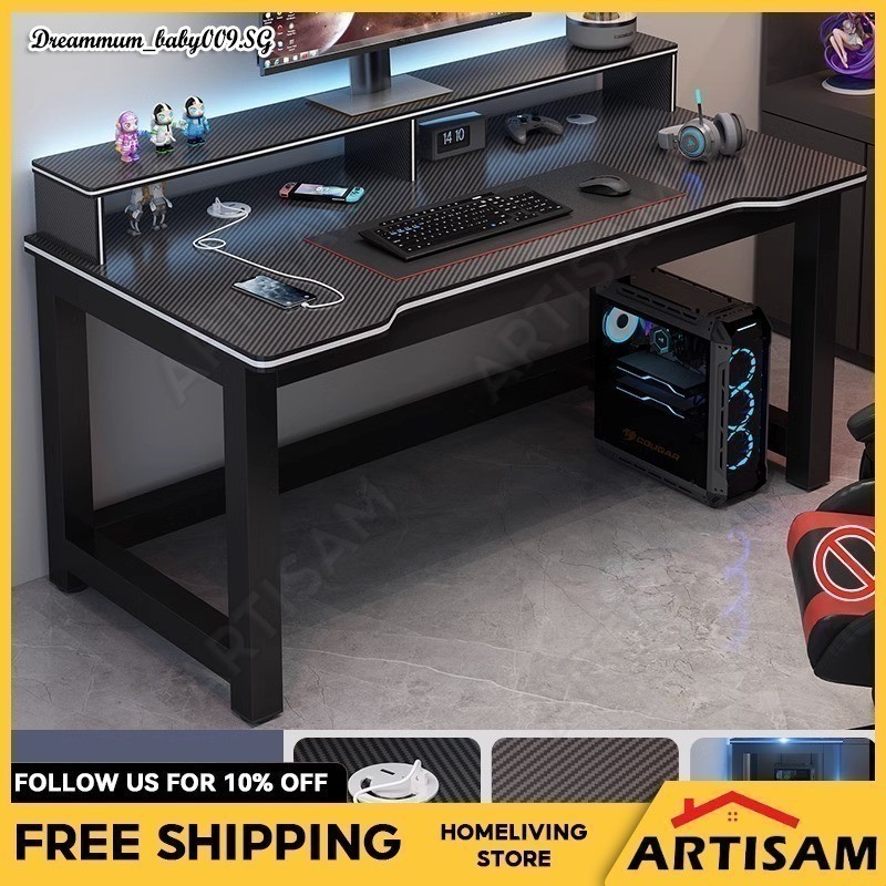 ARTISAM Gaming Table Simple Modern E-sports Gaming Desk Computer Table ...