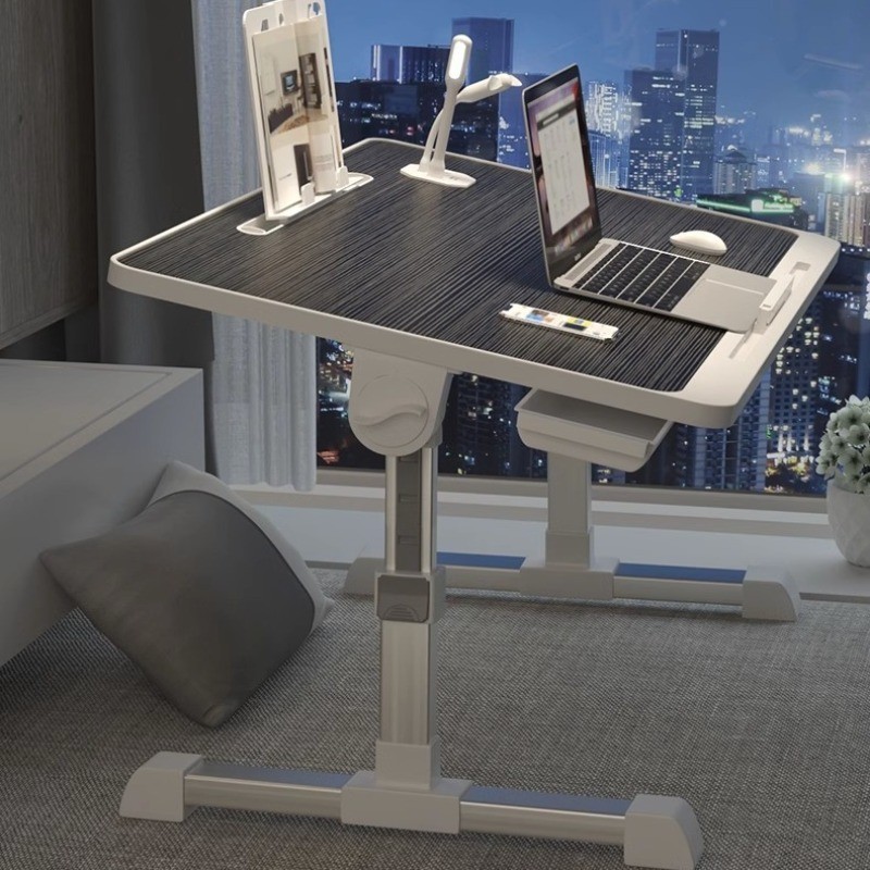 Small Bed Table Can Be Raised and Lowered Folding Computer Table Home ...