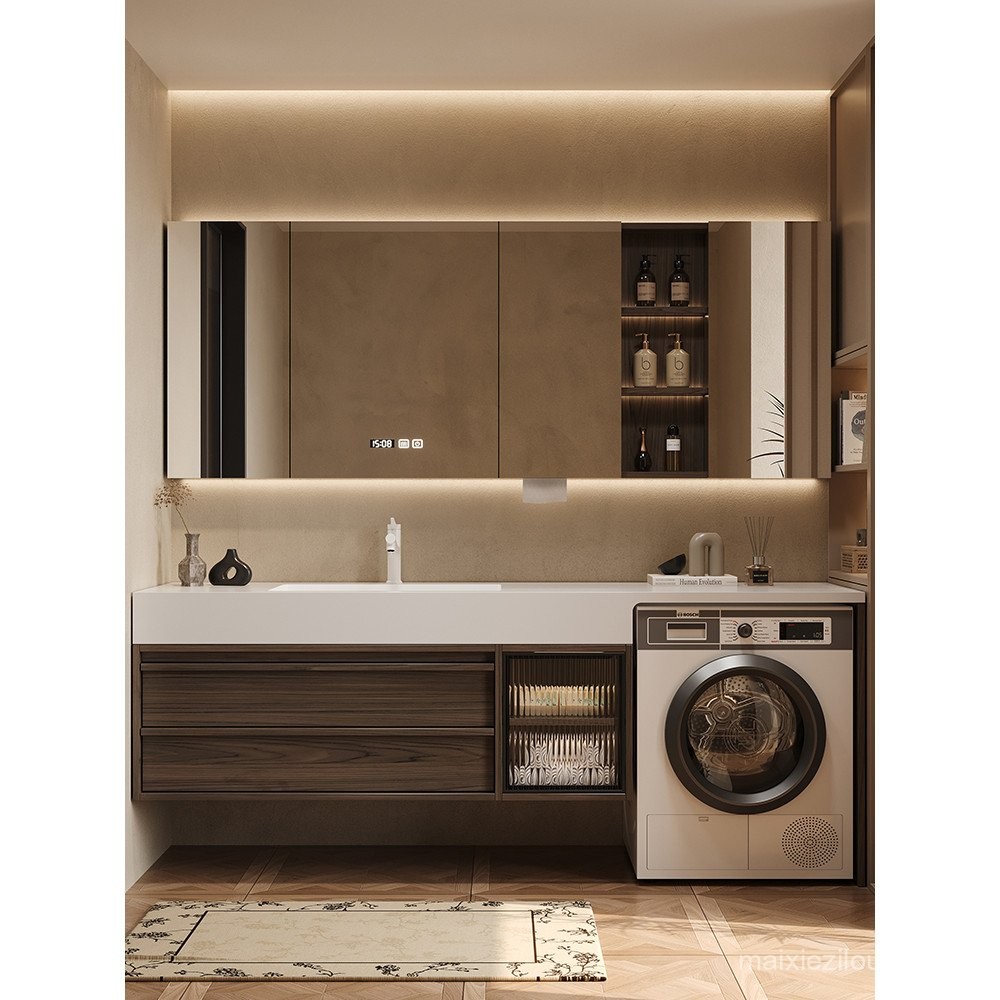 Integrated Bathroom Rock Slab Seamless Basin Wash Basin Balcony Washing ...