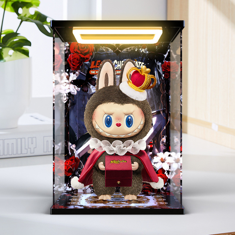 Acrylic Light Display Box Suitable for Pop Mart LABUBU Labubu Chess ...