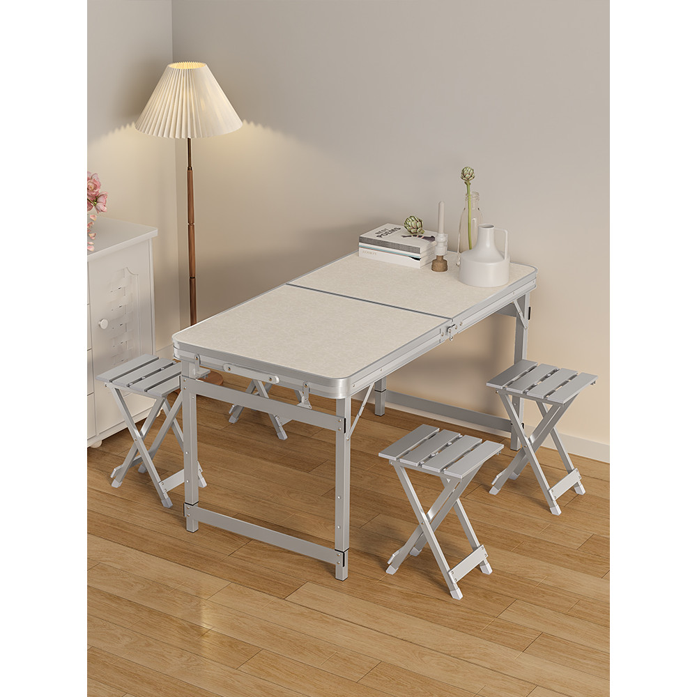 Folding Table Stall Table Folding Portable Portable Floor Wheeled Table ...